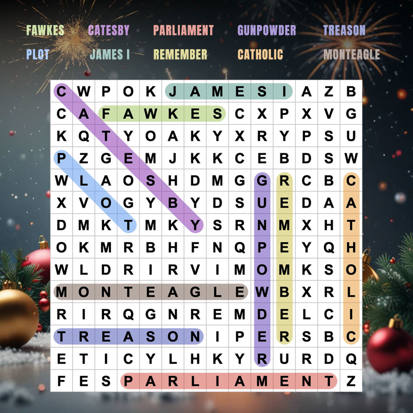 Gunpowder Plot Advent Day 10