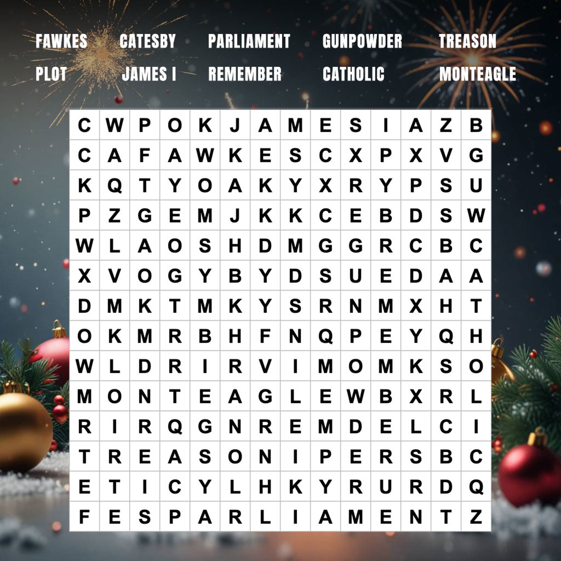 Gunpowder Plot Advent Day 10